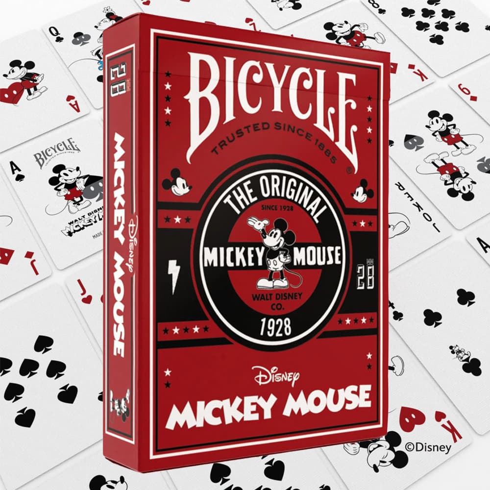 Disney Mickey Mouse Playing Cards | Classic Disney Deck From Bicycle